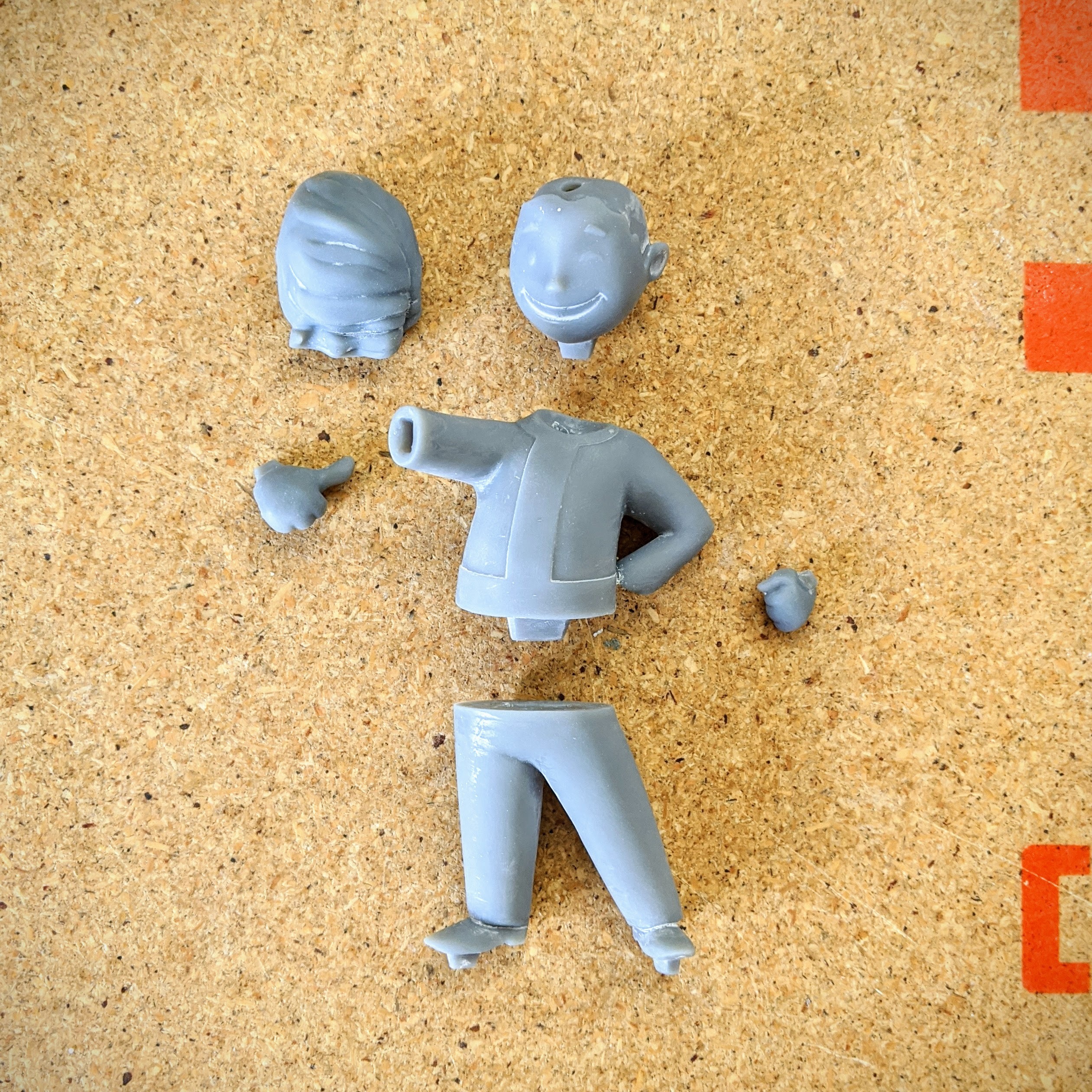 STL file Vault Boy / Multi-Part Deluxe Sculpt 👦・Template to download ...