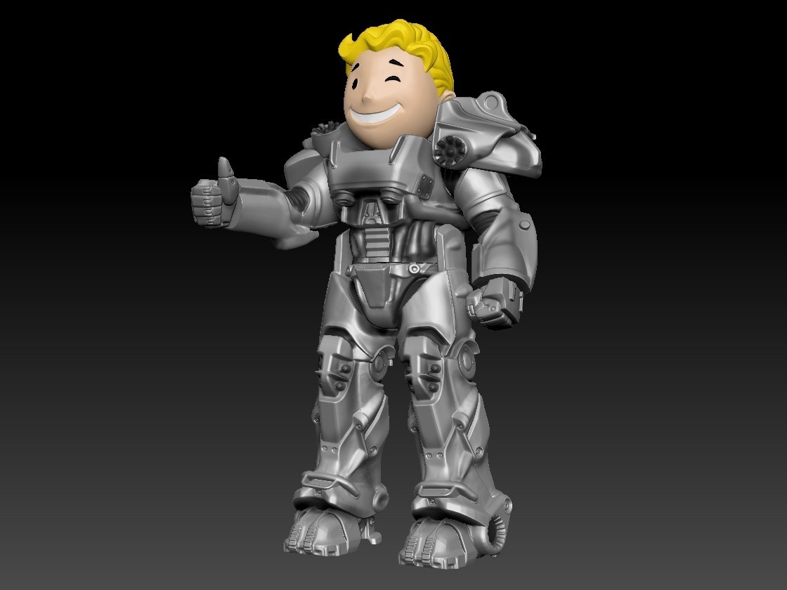 👦 Vault Boy T60・ STL File for ・Cults