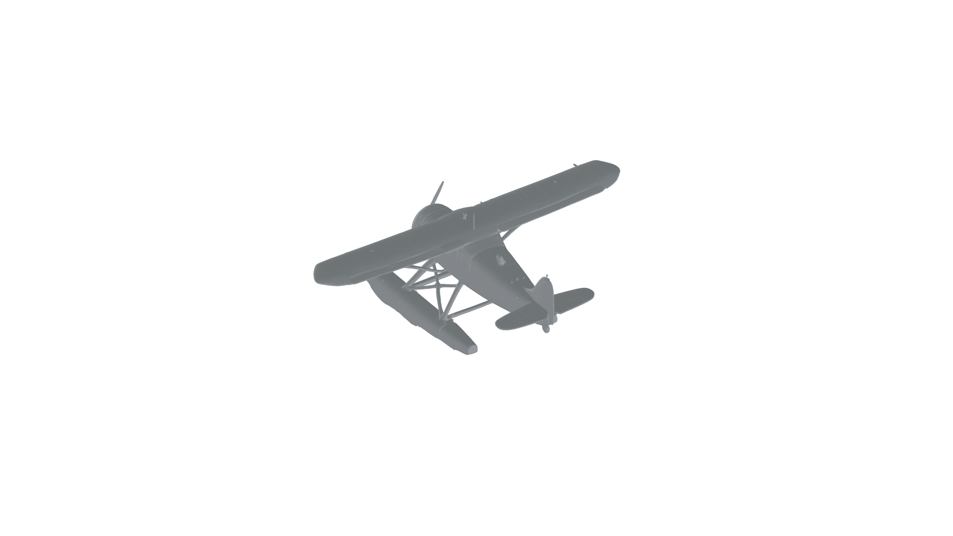 🛩️ Vintage High-Wing Floatplane Seaplane 3D Model・ 3D File for 3D ...