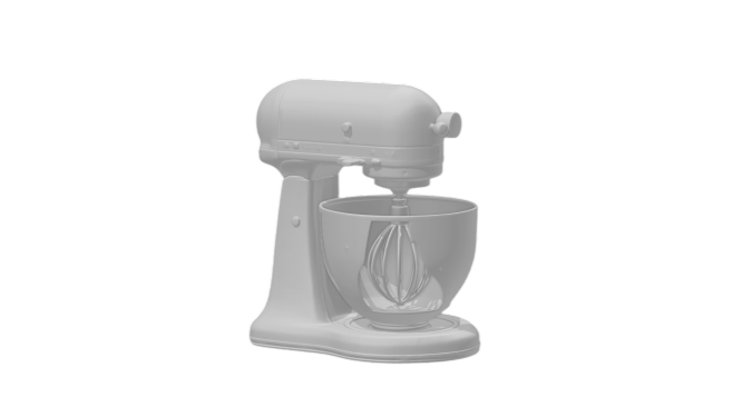 🥣 Modern Stand Mixer with Bowl 3D Printable Miniature・ 3D File for 3D ...