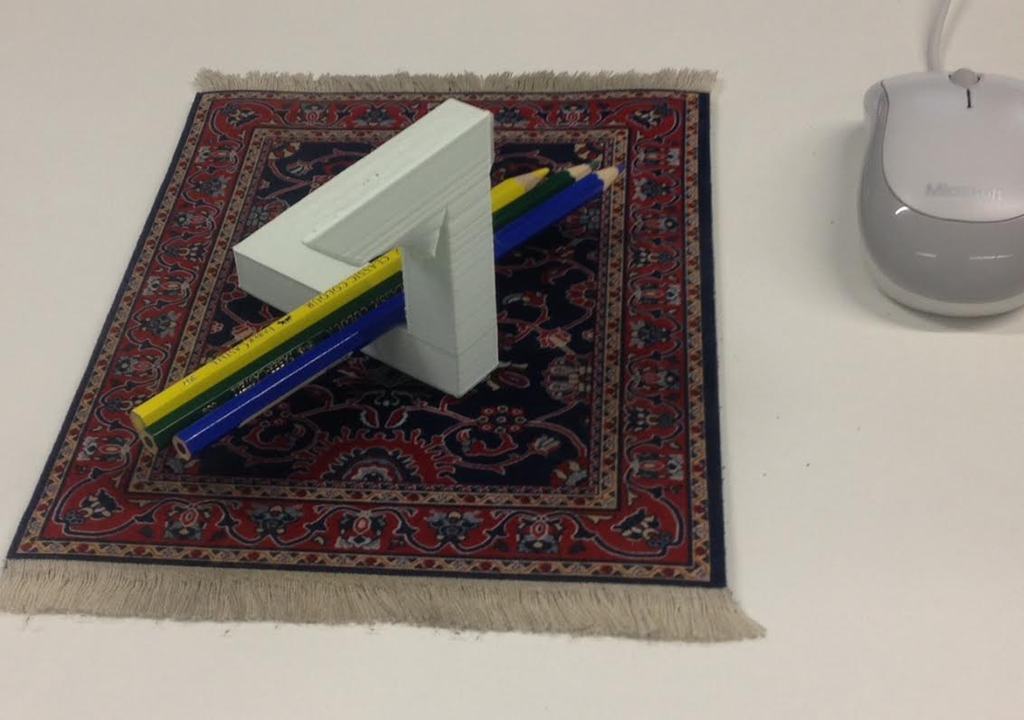 3D print Paradox Illusions Design - Penrose triangle・Cults