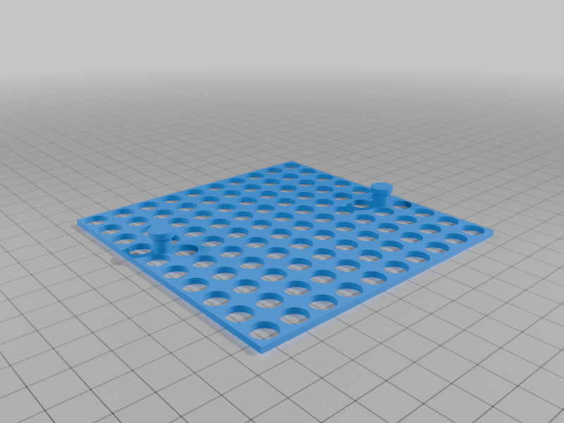 Archivo 3D gratis grille pour fixer de la mousse de java 100x100 avec 2 ...