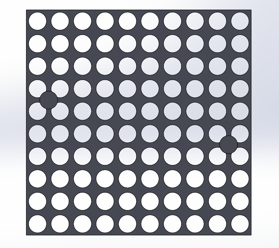 Archivo 3D gratis grille pour fixer de la mousse de java 100x100 avec 2 ...