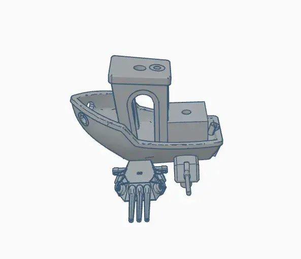 Free 3D file Benchy battleship, controllable turrets 🆒 ・3D print object ...