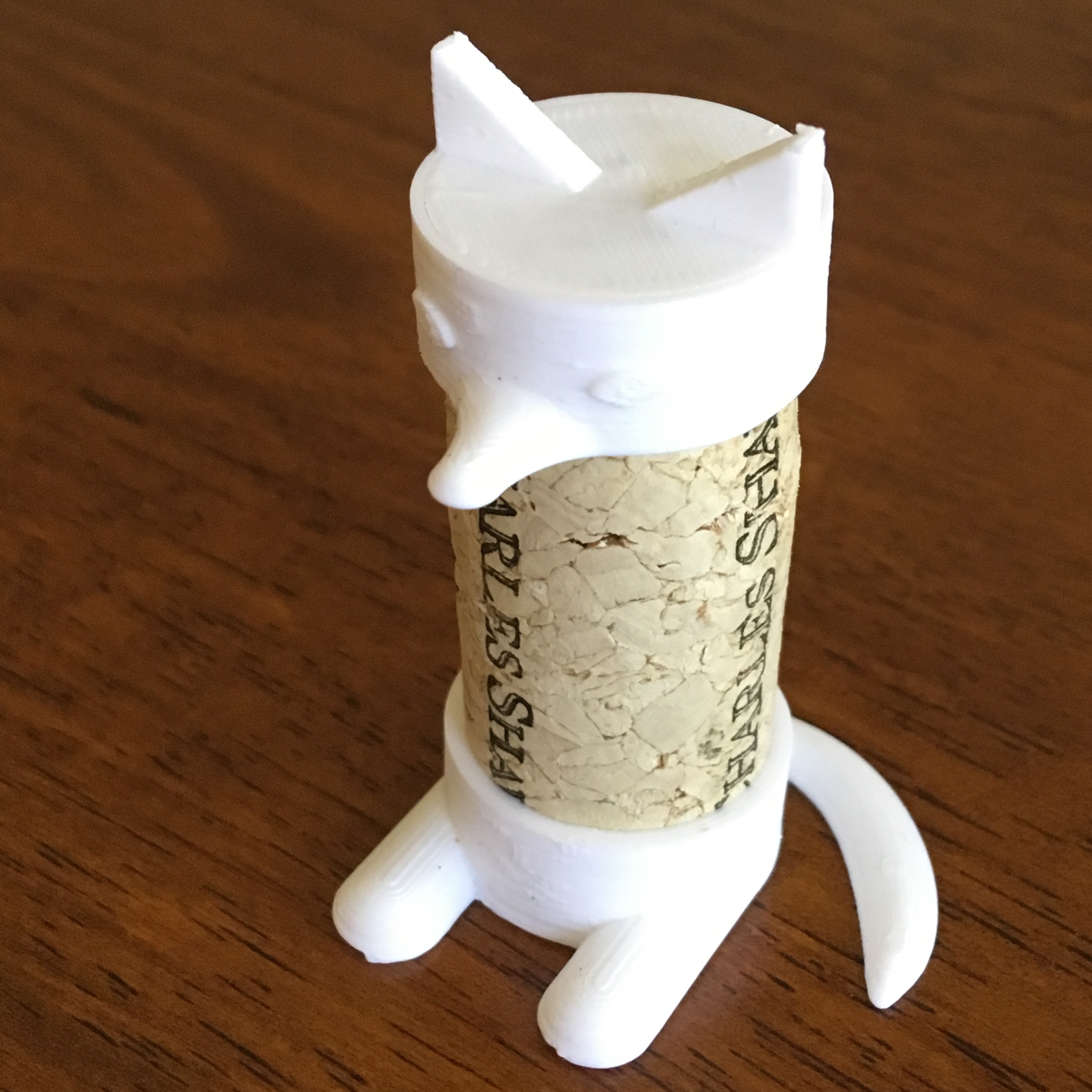 3D printed Cork Pals: Corcastic Mr. Fox • made with Monoprice Select ...
