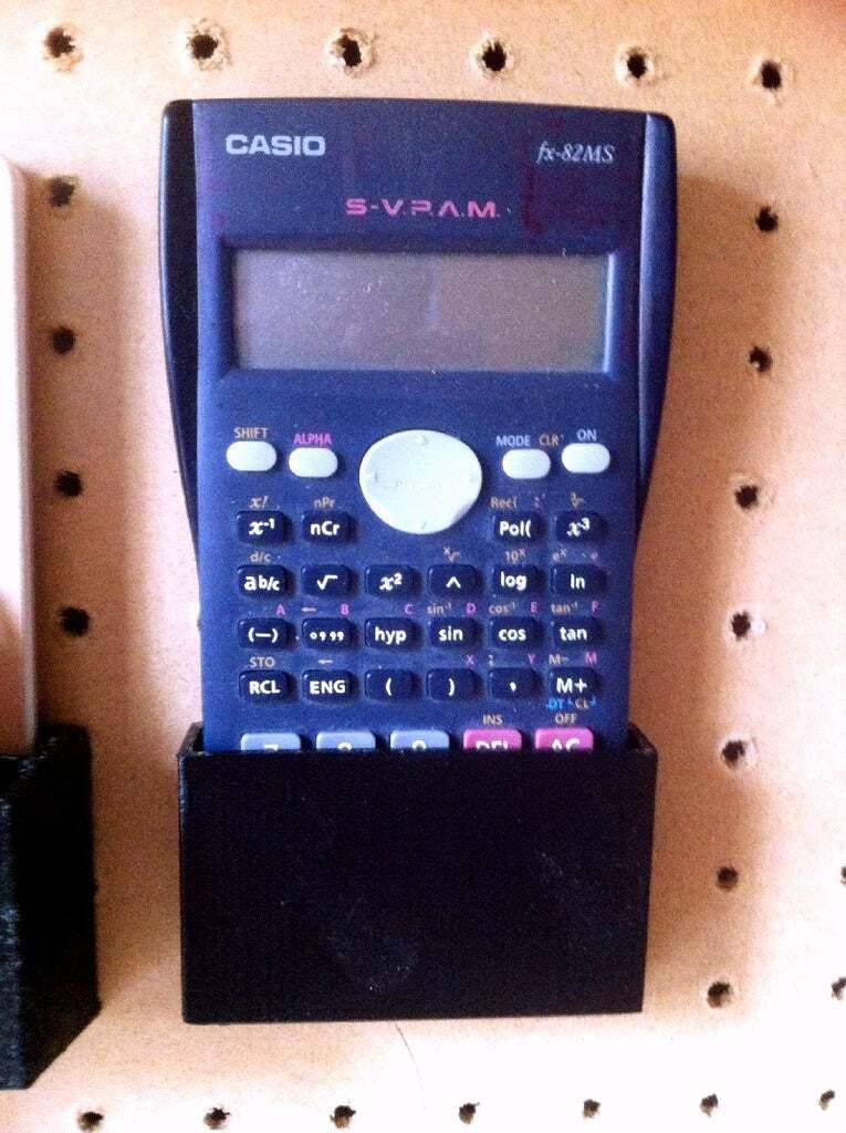🔧 Casio fx-82MS calculator pegboard holder・Free STL File for ・Cults