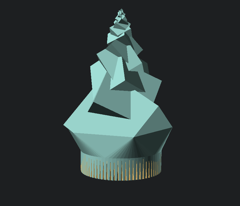 🎄 Cubic Christmas Tree (OpenSCAD) - Update V1.2 (2020-10-27)・Бесплатный ...