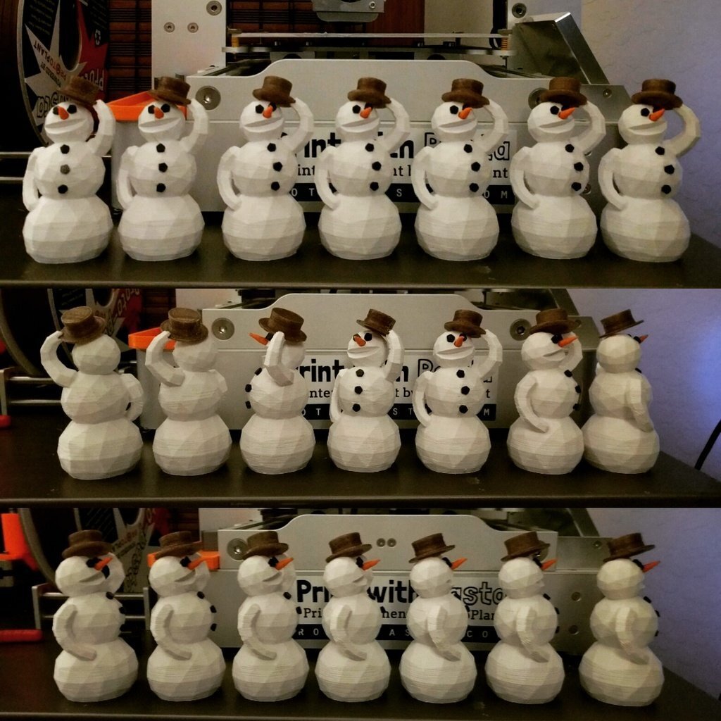3D printable Snowman・Cults