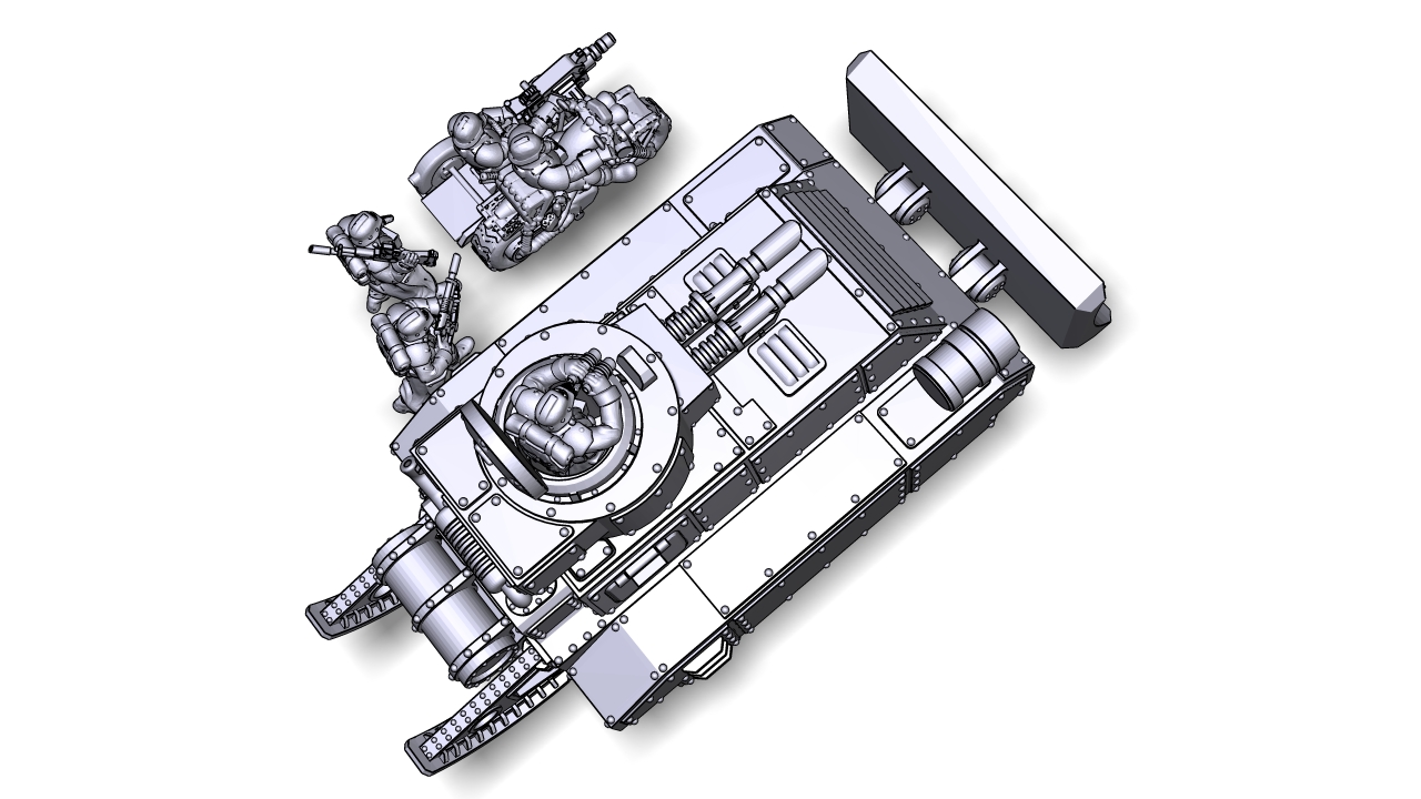 🪖 Light tank "Nibelung" (Siegfried)・Free STL File for ・Cults