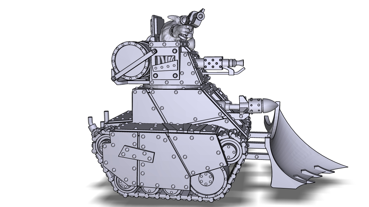 🪖 Grot Tank (Type A) (ver. 2)・Free STL File for ・Cults