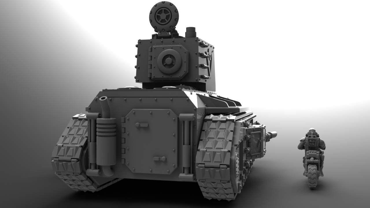 🪖 Heavy tank "Ragnarok" (Mark-I 'female')・文件用于 免费 STL ・Cults