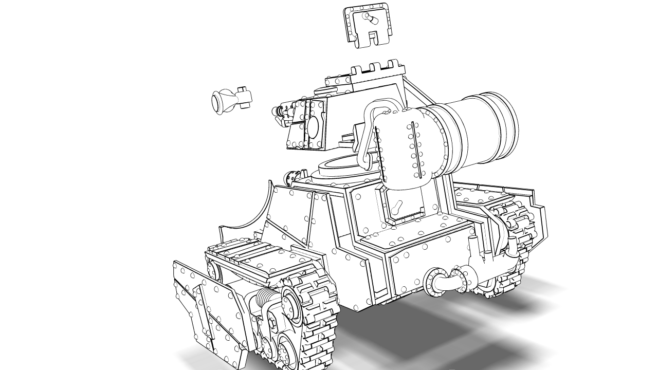 🪖 Grot Tank (Type A) (ver. 2)・Free STL File for ・Cults