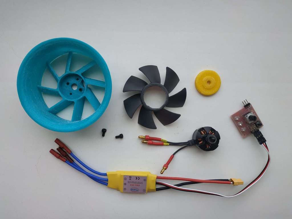 ⚡ EDF80 -electric ducted fan for RC toys・Free STL File for ・Cults