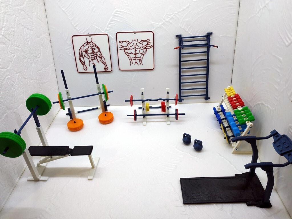 ⚽ 3d Printed Tiny Gym・Free STL File for ・Cults