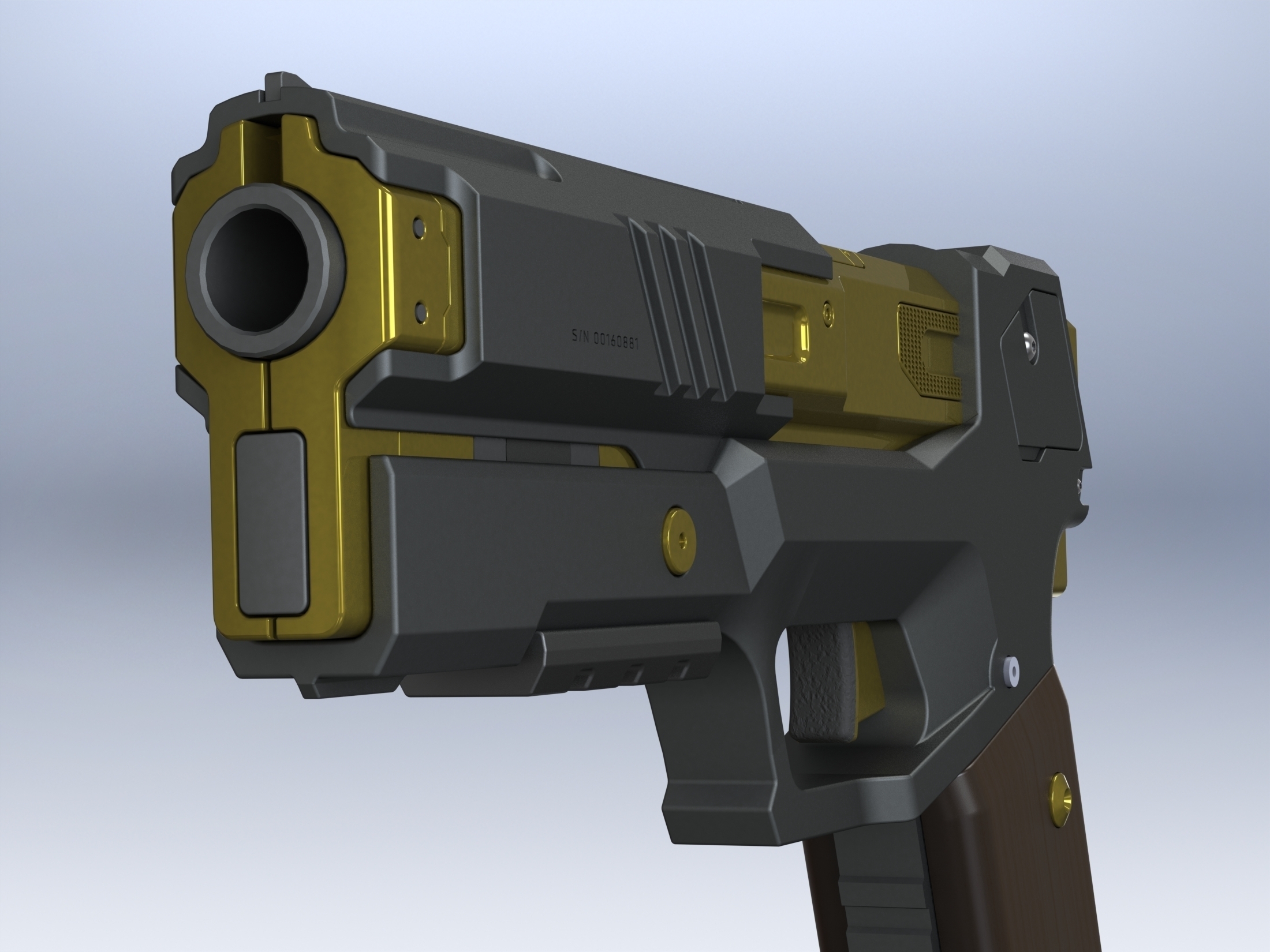 🔫 Cyberpunk 2077 - Militech M-76E Omaha Pistol・ 3D File for ・Cults