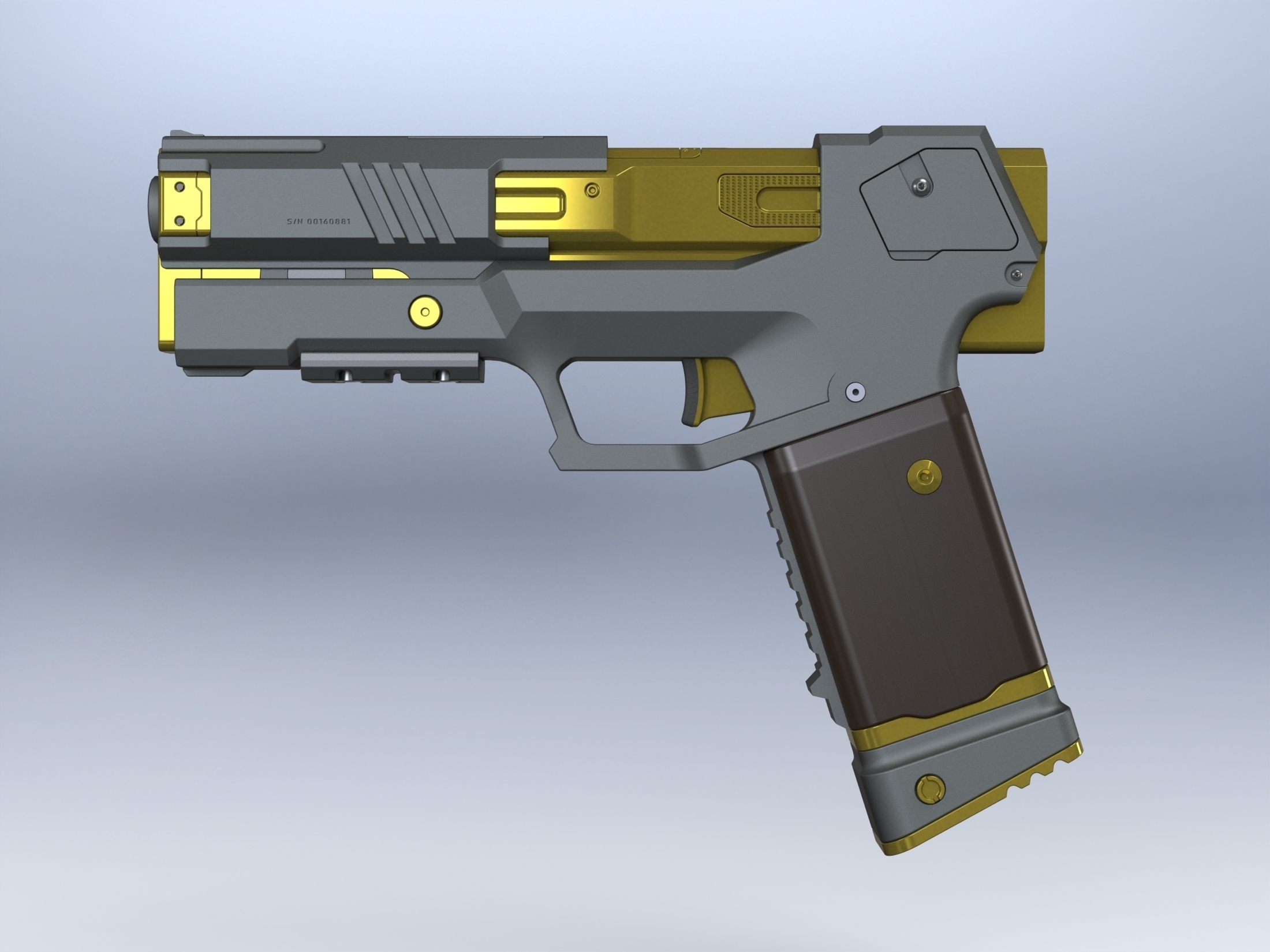 🔫 Cyberpunk 2077 - Militech M-76E Omaha Pistol・ 3D File for ・Cults