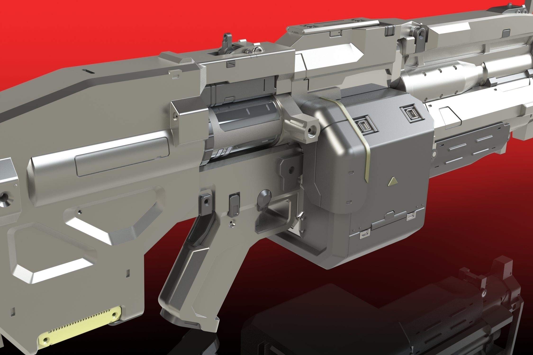 🎲 Doom 2016 Heavy Assault Rifle (HAR)・ 3D File for ・Cults