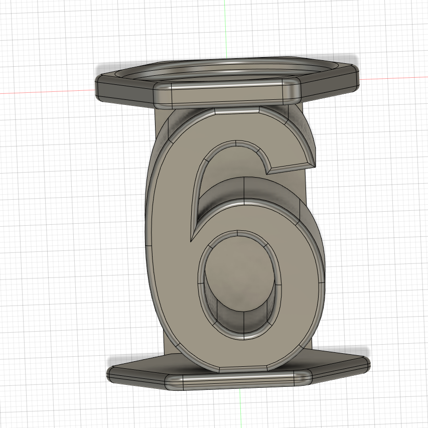STL file Birthday candle holder number six (6) 🎂 ・3D print model to ...