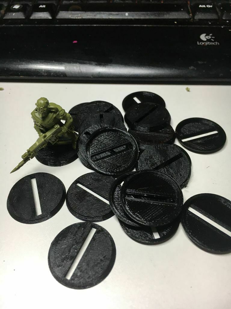 ⚔ warhammer 40k round base 1inch 25mm・Free 3D File for ・Cults