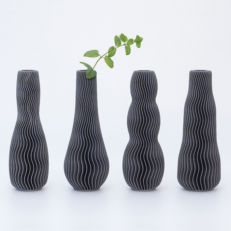 STL file WAVE VASE COLLECTION 🌊 ・3D print design to download・Cults
