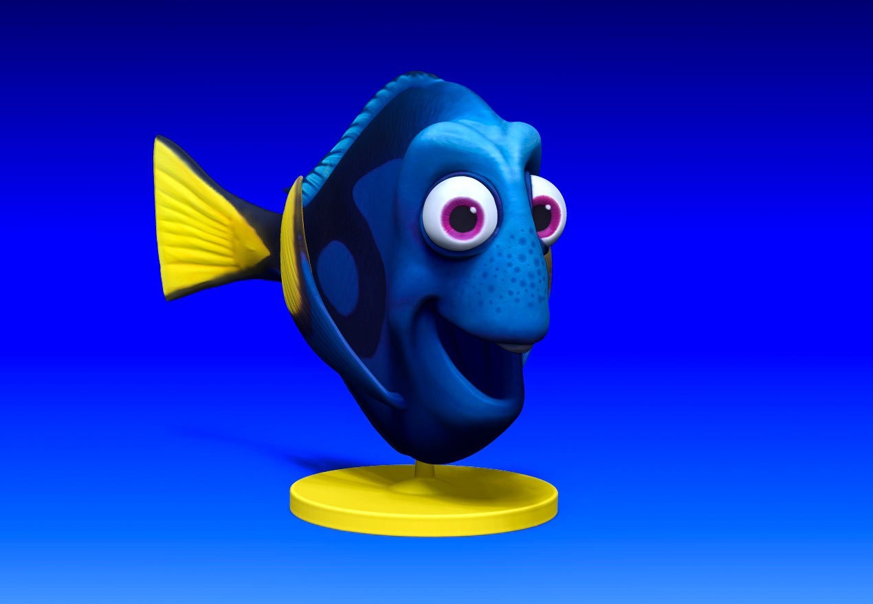 🐠 Dory 3D Comic Fish・ STL File for ・Cults