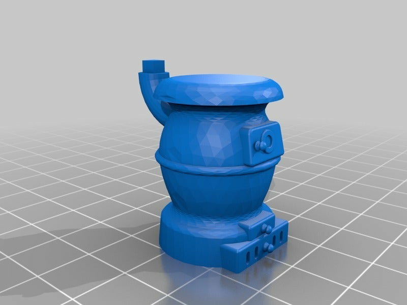 🏠 Pot-bellied stove・Free STL File for ・Cults