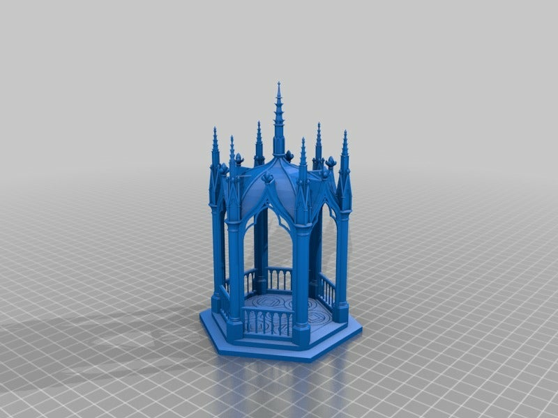 🏛️ A Gothick Folly・Free STL File for ・Cults