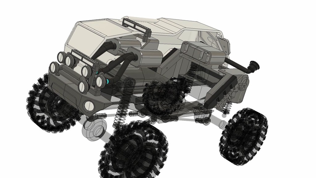 🛰 Lost in Space Chariot /MINI-Z 4x4 Update Parts・Free STL File for 3D ...