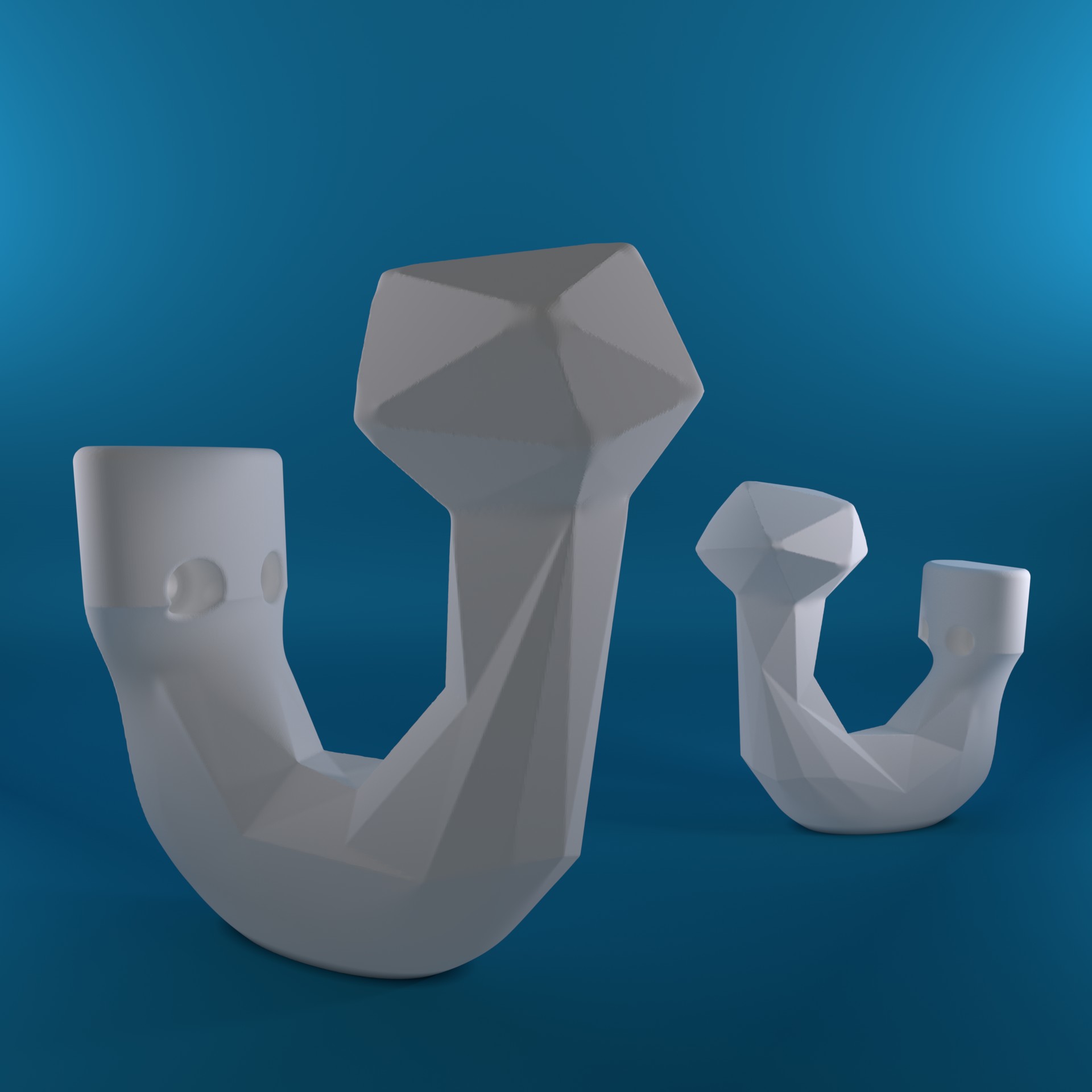 STL file lowpoly COAT HOLDER 🧥 (OBJ)・Model to download and 3D print・Cults