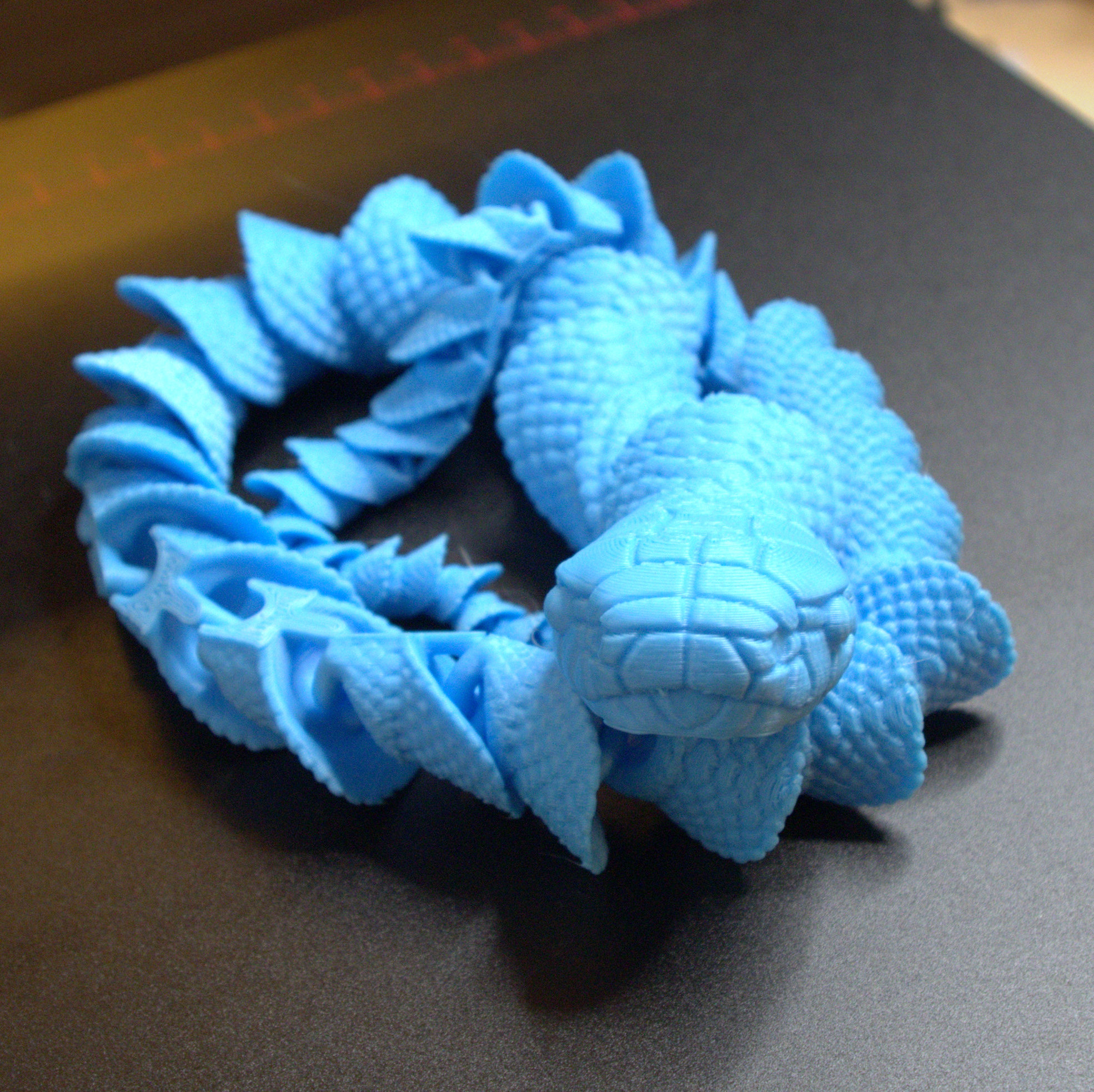 3D file print-in-place articulated snake 🐍 ・3D printer model to ...