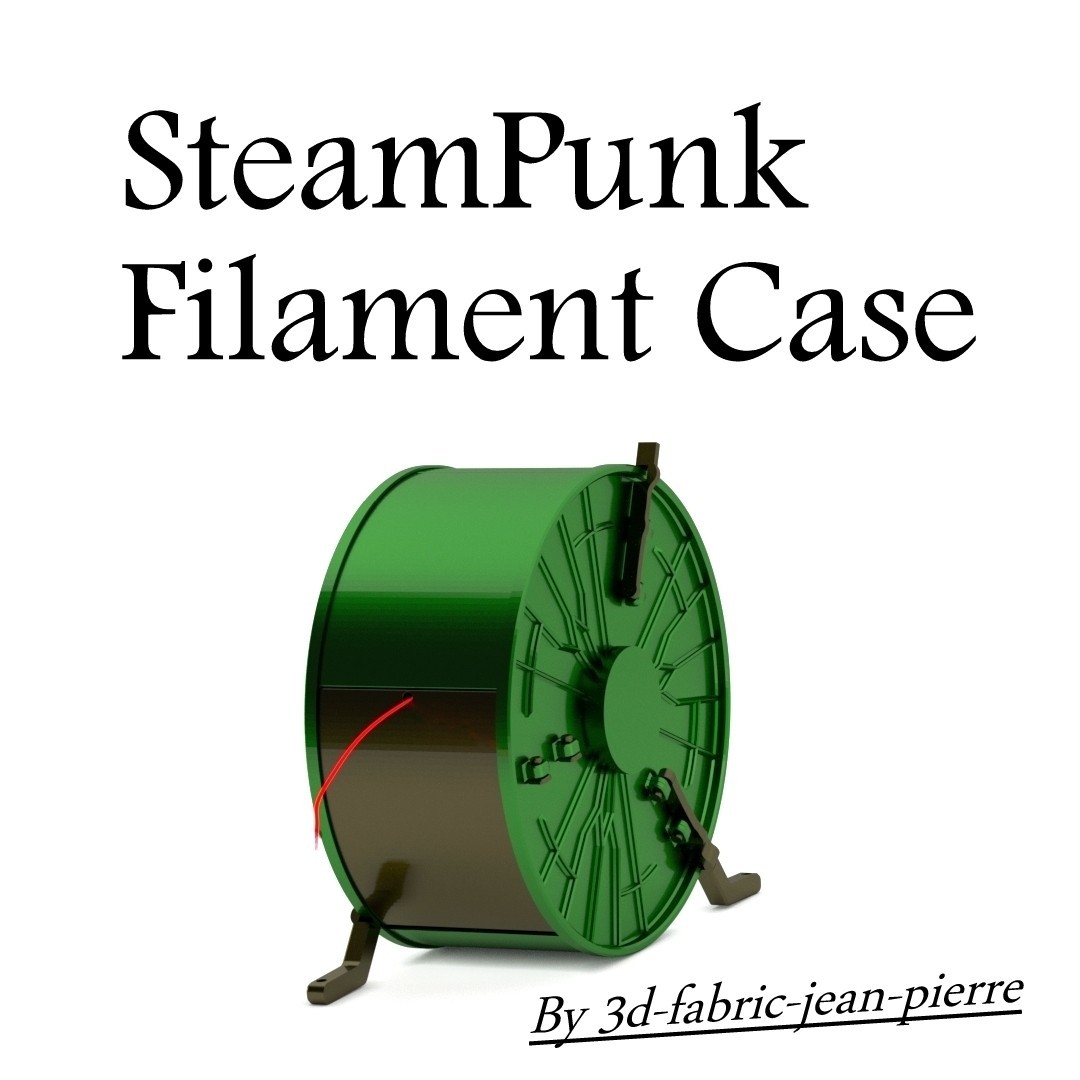 STL file Steampunk filament case 🪢 ・3D print design to download・Cults