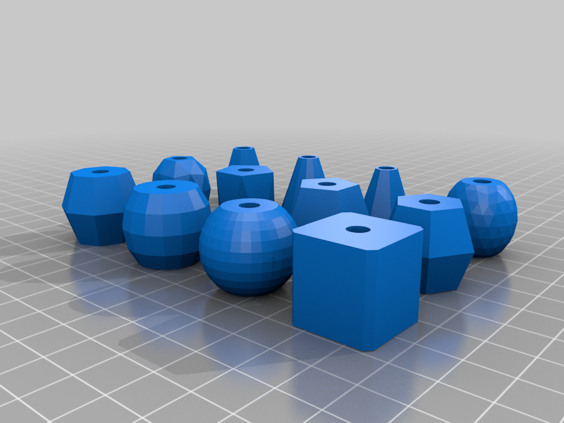 Free STL file beads set 💫 ・Model to download and 3D print・Cults