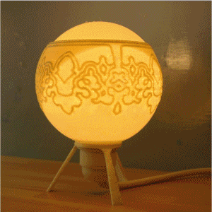 3D printer lamp bulb posable • made with reprap prusa・Cults