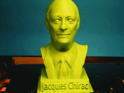 3D printable Jacques Chirac • made with Reprap・Cults