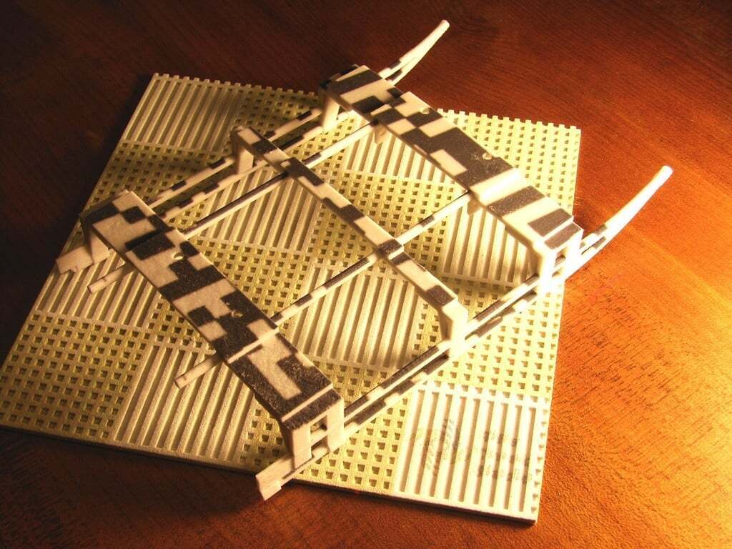 3D printed quarter checkerboard・Cults