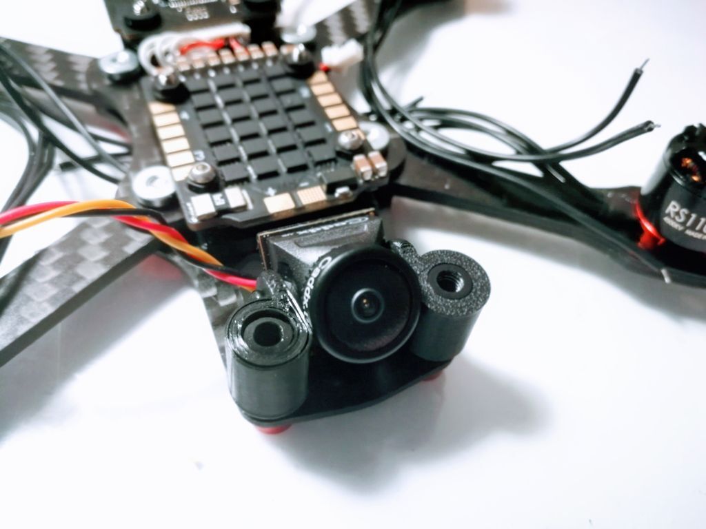 Free STL file Red Black concept FPV drone parts - Camera mount, vtx ...