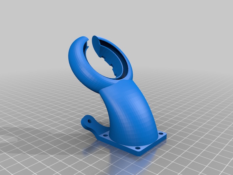 Free 3D file Mendelmax 2 Curved Fan Duct (one piece) 🔧 ・3D print model ...