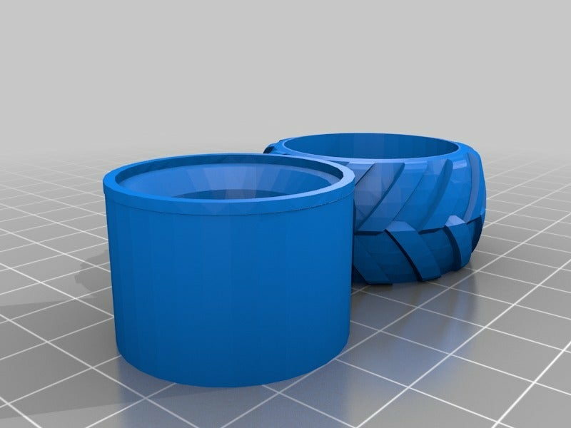 👹 Monster Truck wheels split for flex.・Free STL File for ・Cults