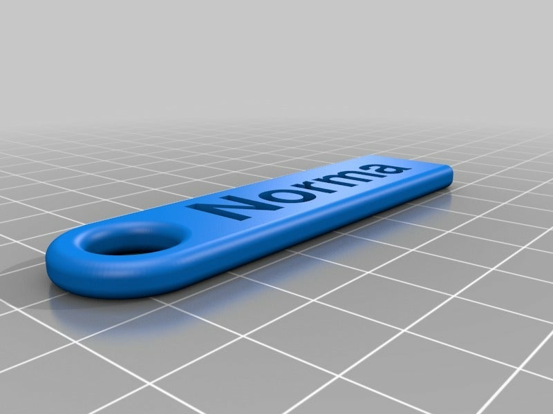 Free STL file Norma Personalized Key Chain 🔑 ・3D printing idea to ...