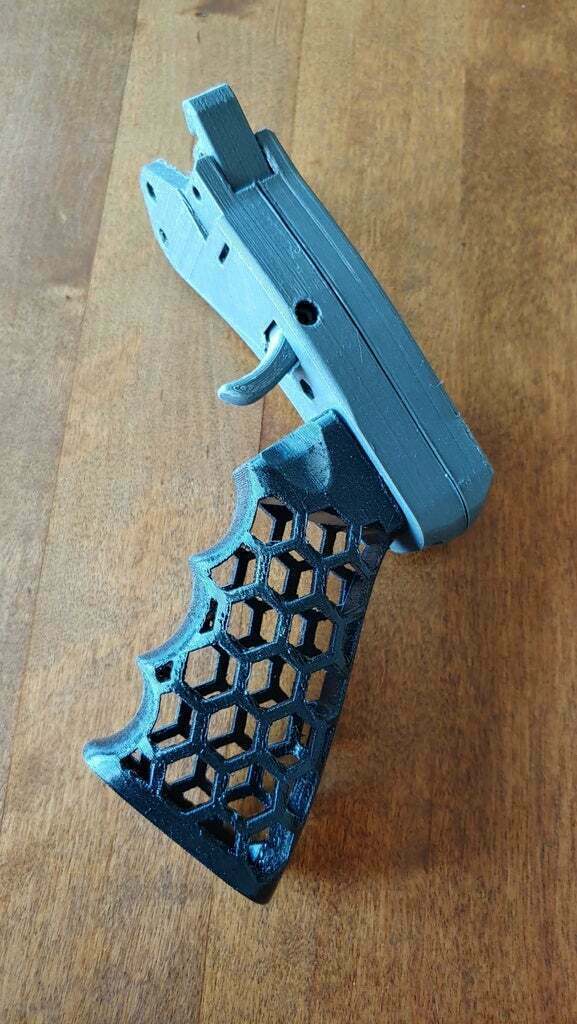 Free STL file Pistol Grip Mod for Sliding Legolini 🔫 ・3D printable ...