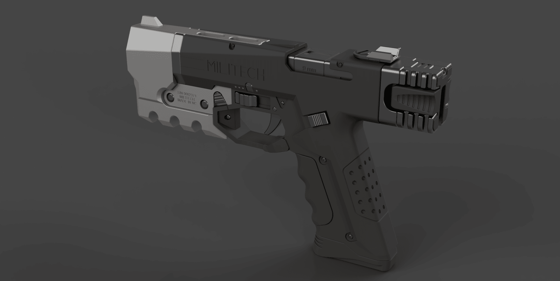 Fichier 3D CYBERPUNK 2077 MILITECH VINDICATOR 9mm 🎲 ・Design pour ...
