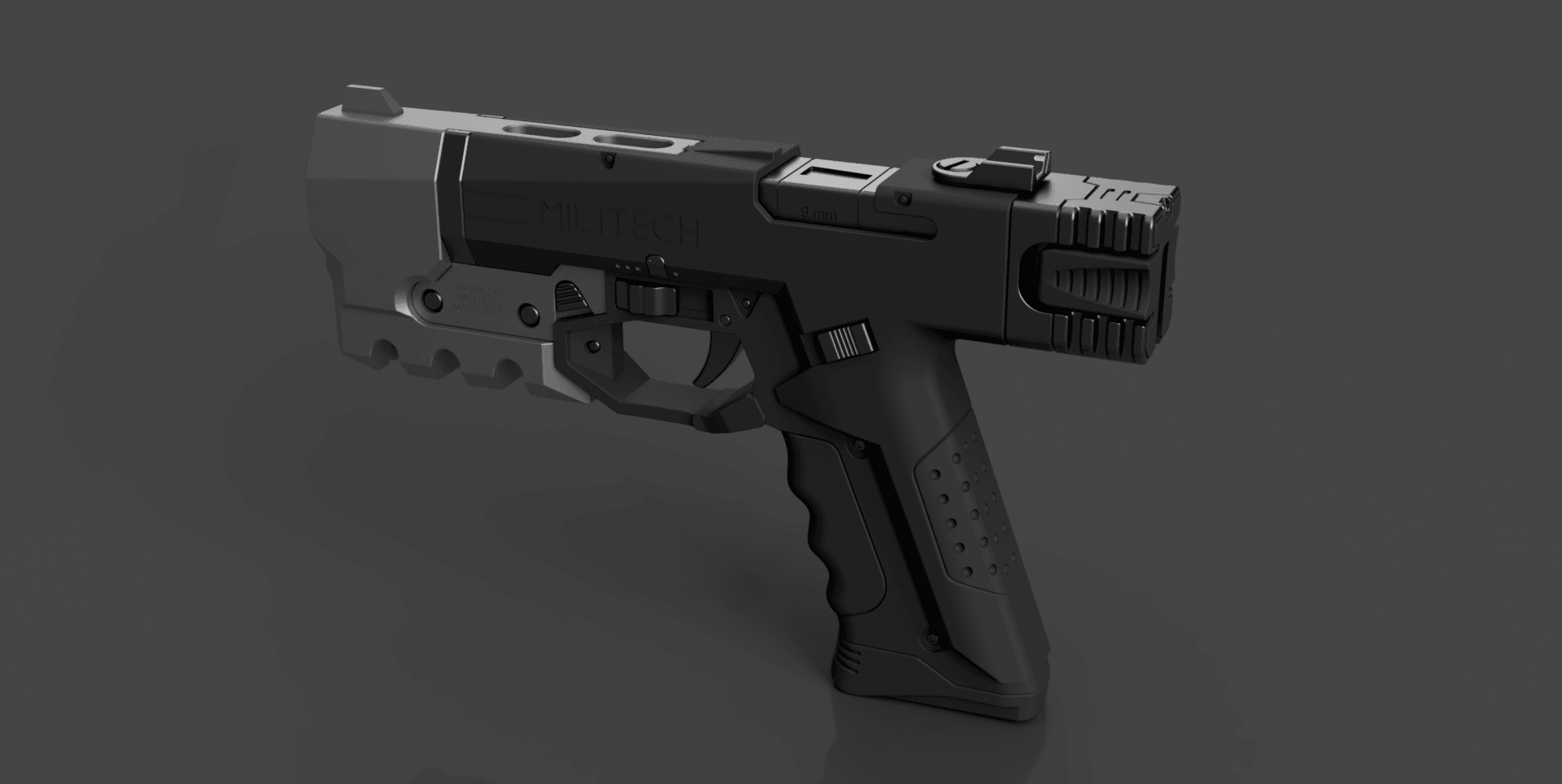 Fichier 3D CYBERPUNK 2077 MILITECH VINDICATOR 9mm 🎲 ・Design pour ...