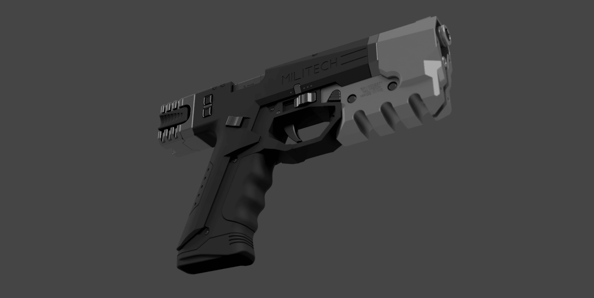 Fichier 3D CYBERPUNK 2077 MILITECH VINDICATOR 9mm 🎲 ・Design pour ...