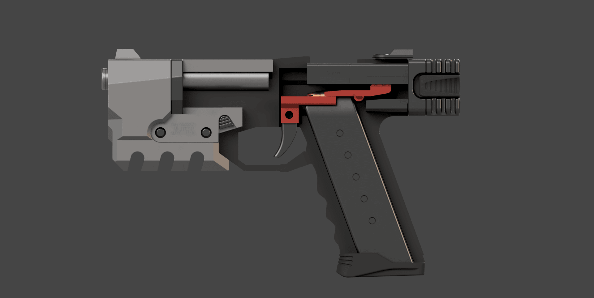 Fichier 3D CYBERPUNK 2077 MILITECH VINDICATOR 9mm 🎲 ・Design pour ...