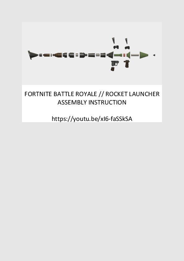 Free STL file FortNite Battle Royale // Rocket Launcher 🚀・3D printer ...
