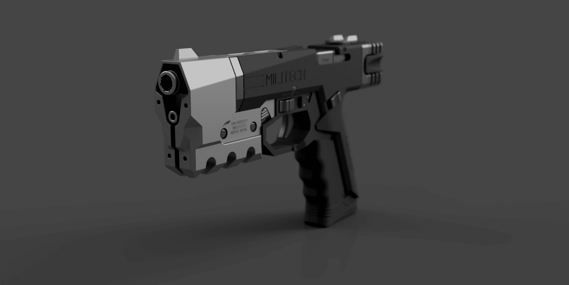 Fichier 3D CYBERPUNK 2077 MILITECH VINDICATOR 9mm 🎲 ・Design pour ...