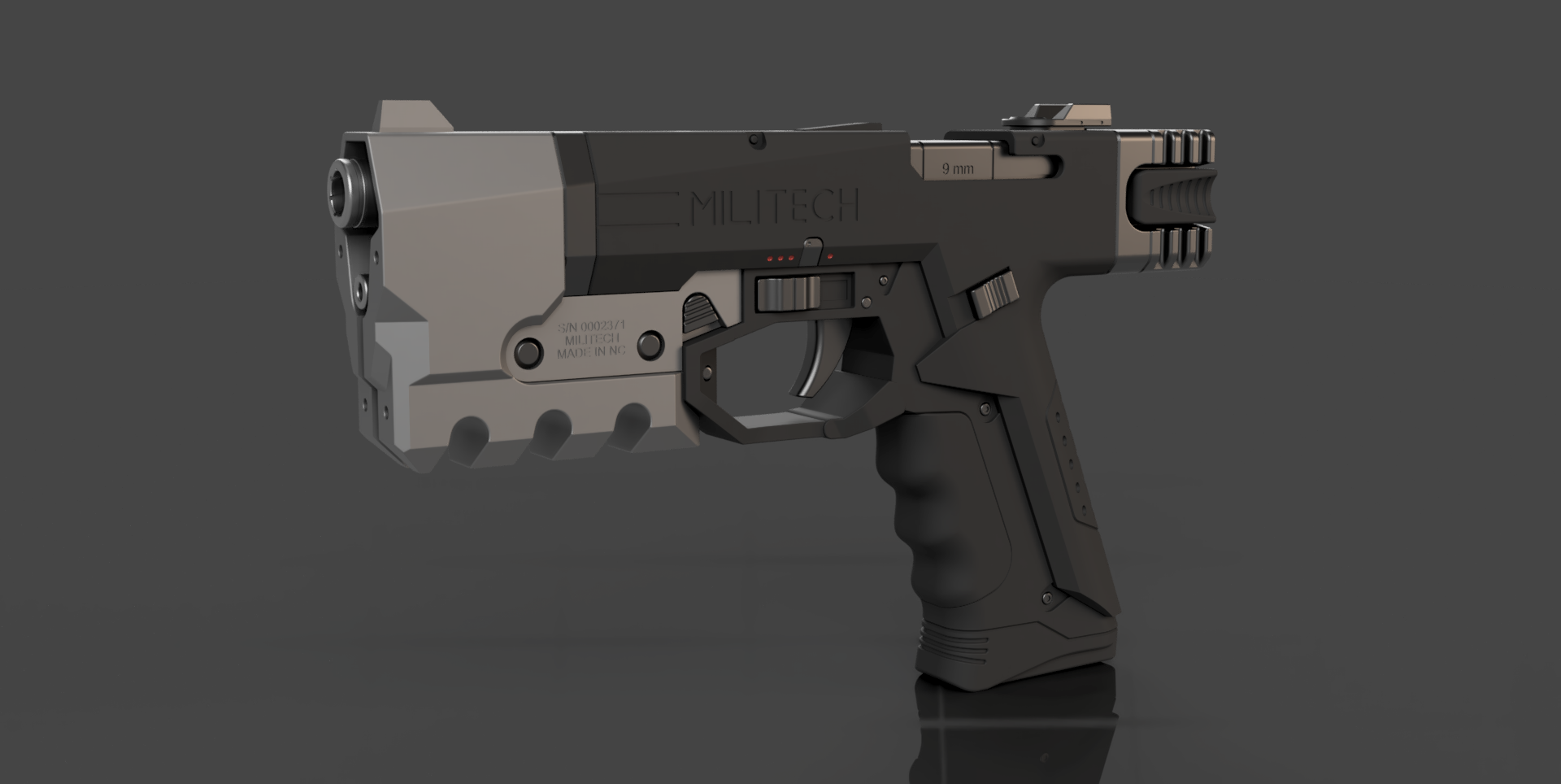 Fichier 3D CYBERPUNK 2077 MILITECH VINDICATOR 9mm 🎲 ・Design pour ...