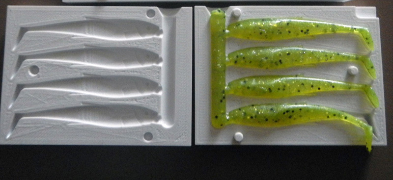 STL file Shad mould 6cm 🎣・Model to download and 3D print・Cults