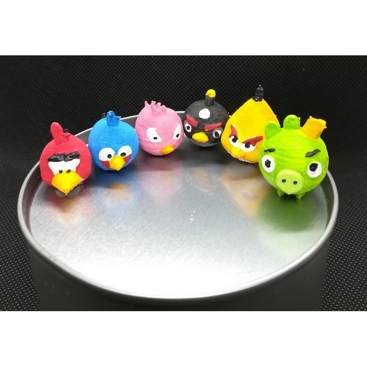 STL file Tsum Tsum my way: Angry Birds (6 figures) 😡 ・3D printing ...