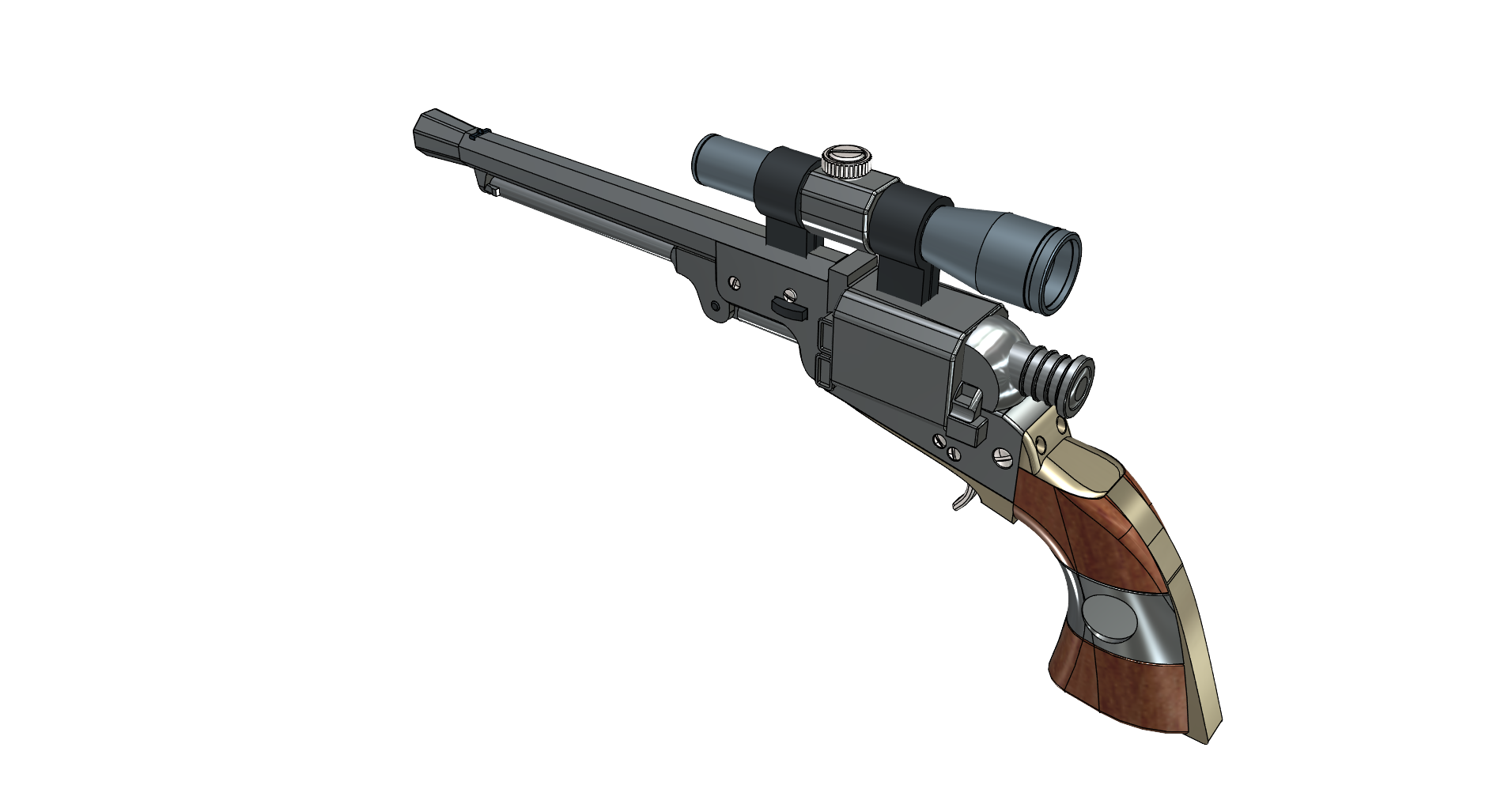 STL file Cad Bane Blaster, Book of Boba Fett version, 3D files, Star ...